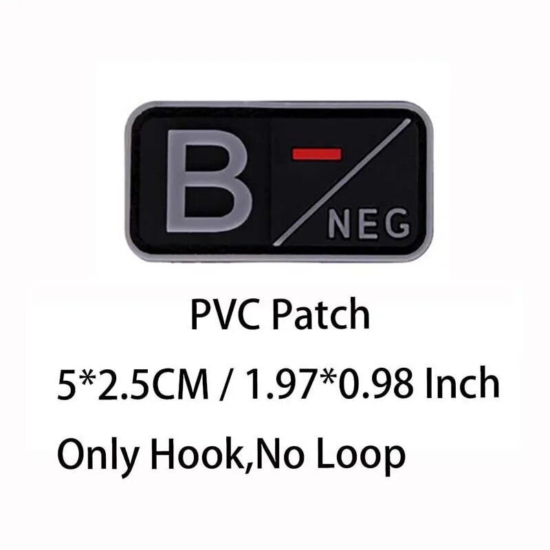 Пластиковая нашивка B NEG, 5*2.5см, цвет 14-Gray