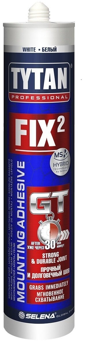Клей монтажный Tytan Fix GT 290 мл, цвет белый