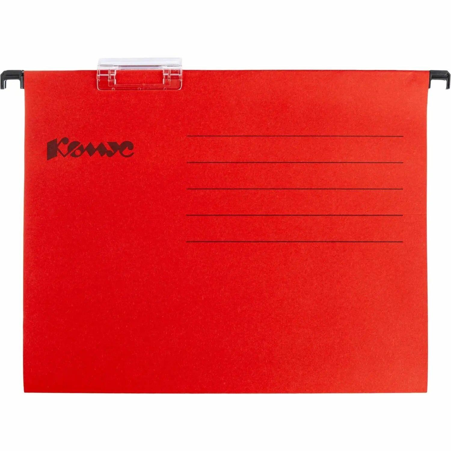 Комус Папка подвесная Foolscap Регистратура красная, 25 шт