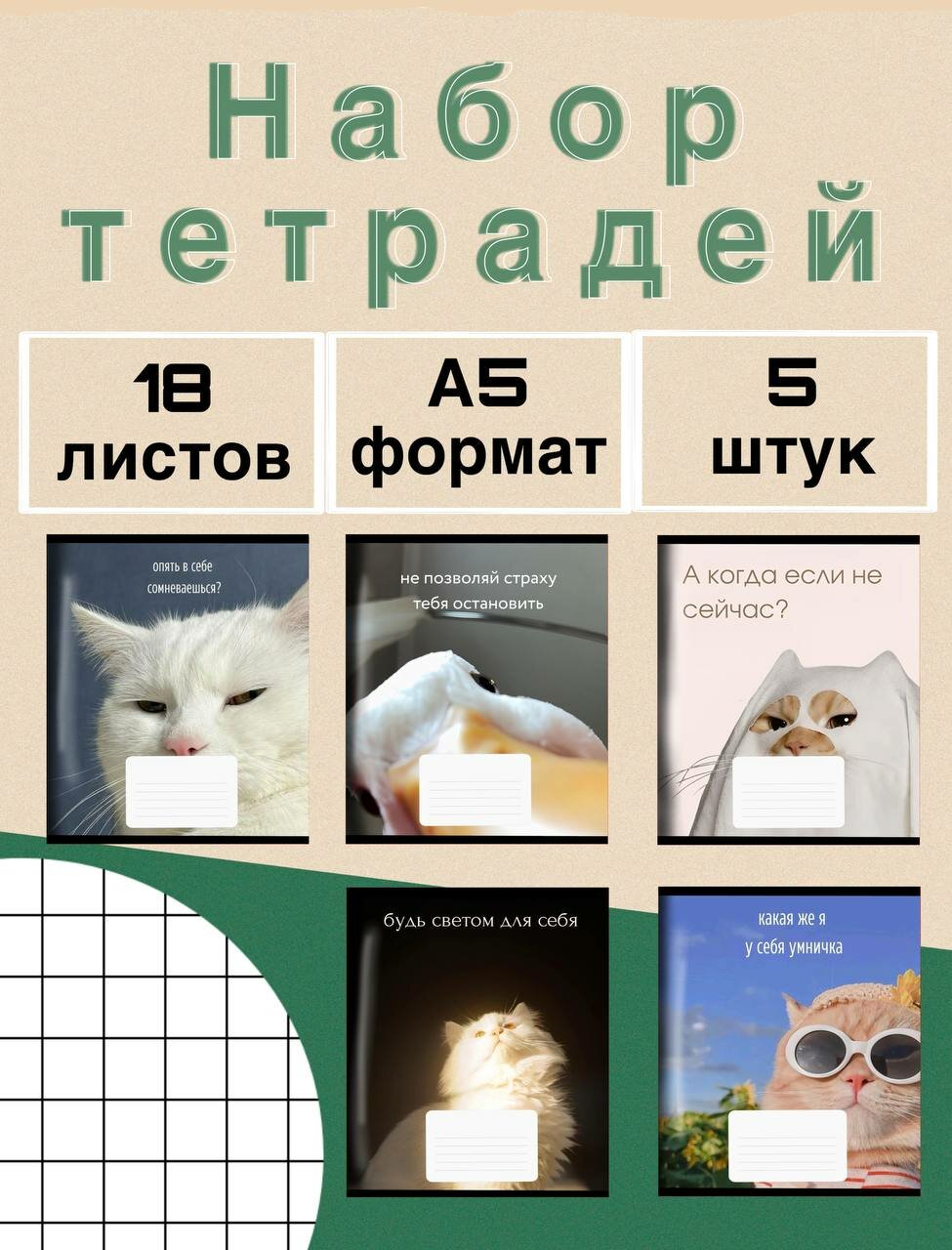 Набор тетрадей 5шт