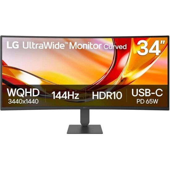 Монитор LG Монитор 34" 34U640B-B черный