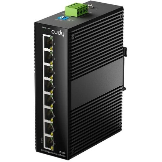 Промышленный коммутатор Cudy 8-Port Aluminum Industrial Switch