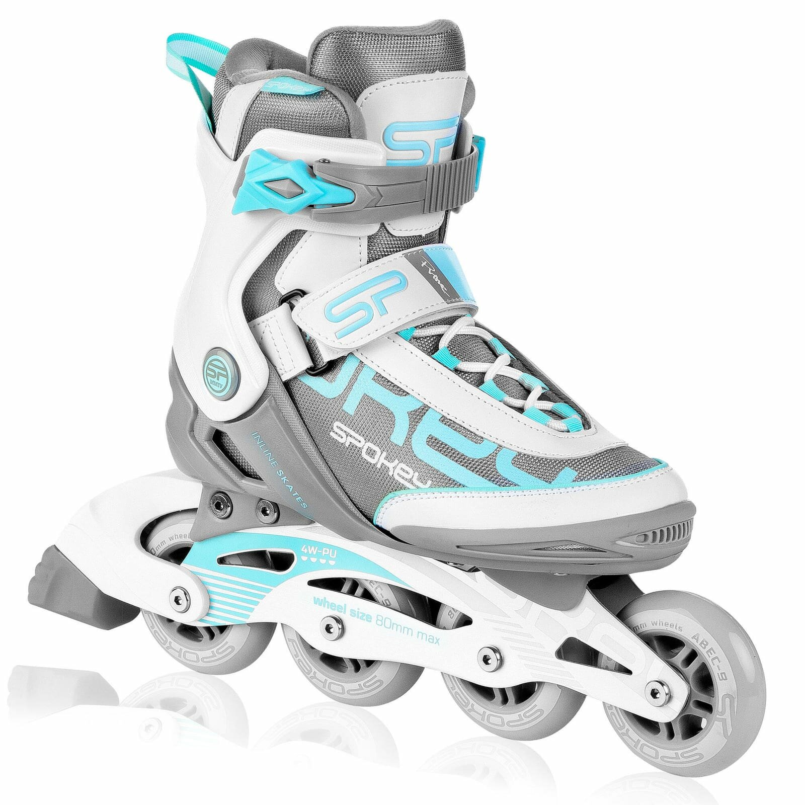 DECATHLON Ролики Spokey Prime Pro, серый/белый/синий, 41