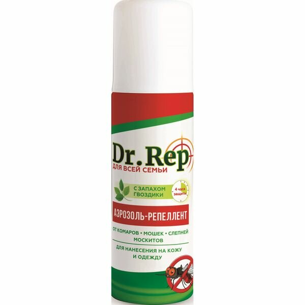 Аэрозоль-репеллент от клещей, комаров, блох универсальный Dr. Rep/Др. Реп 100мл