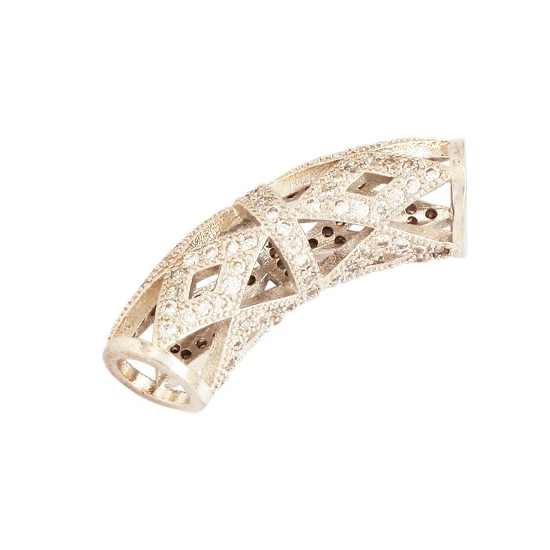 Бусина Beadsfeeder, кубический цирконий, N076899-White Gold