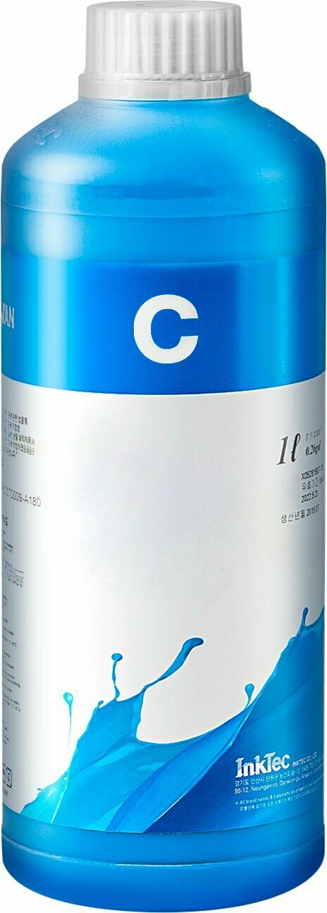 Чернила к Epson Ecotank L3250 L3100 L3150 L3210 L3256 L3151 L3101 L3251 L1110 L1250 L1258 L1259 L3156 L3110 L3260 (E0017), краска для заправки картриджей и СНПЧ Эпсон, голубая (cyan), 1 л.