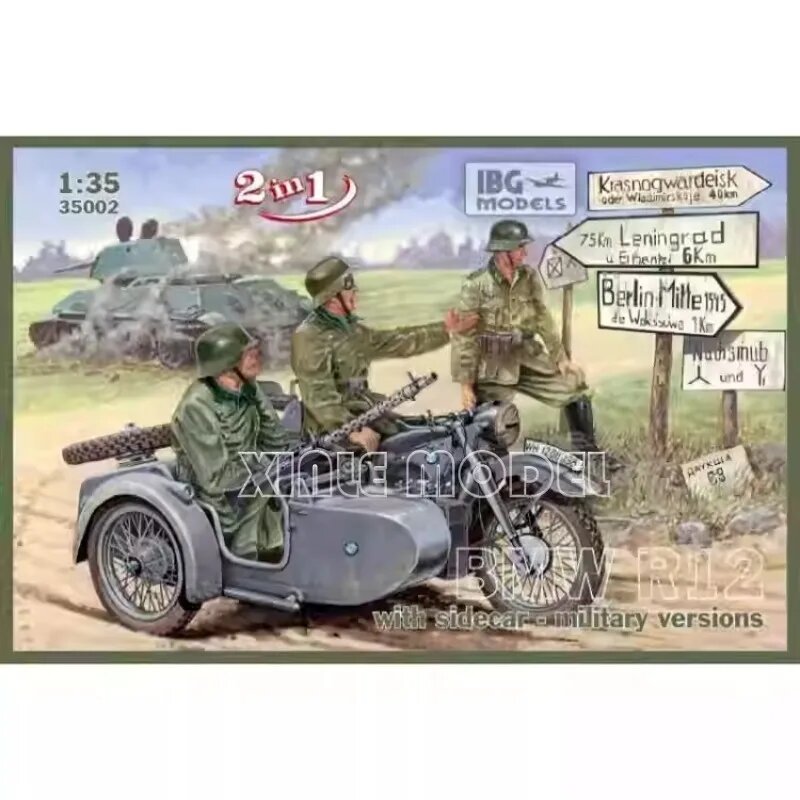 Пластиковый модельный набор IBG 35002 R12 с прицепами 1/35