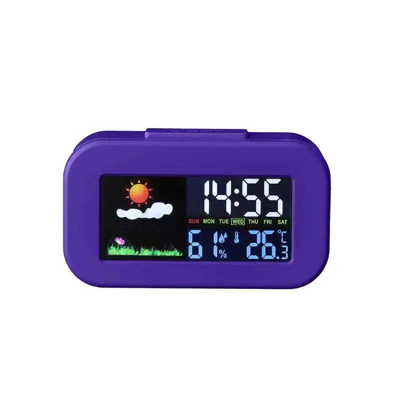Цифровая метеостанция с цветным дисплеем Фиолетовый, Purple