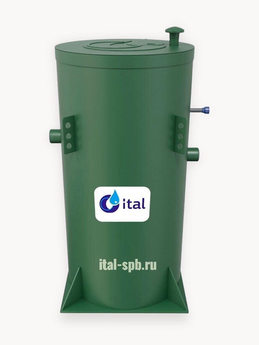 Септик Итал "Антей 3", для 3 пользователей, аэробная очистка, принудительный сброс, 480 л