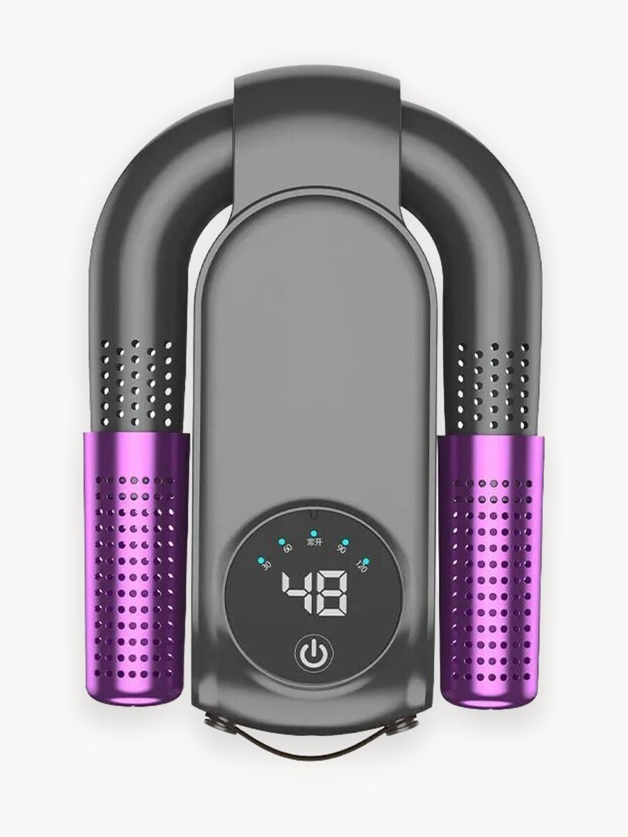 Электрическая сушилка для обуви с таймером — компактная и безопасная для кроссовок, туфель и сапог.