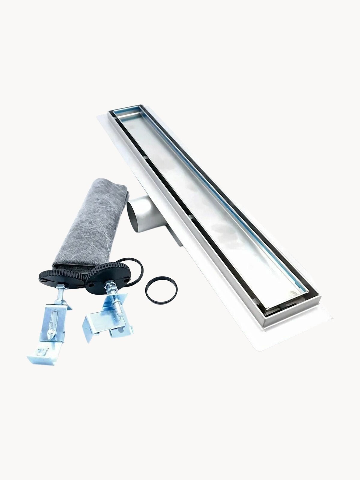 Душевой трап лоток 700*70мм с решеткой под кладку плитки