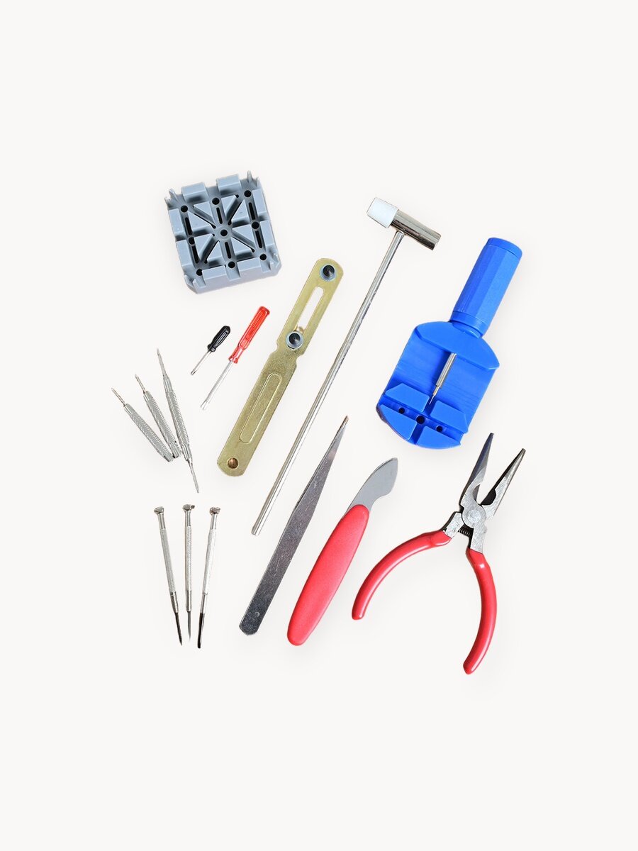 Набор инструментов для ремонта часов, очков, телефонов 16 в 1