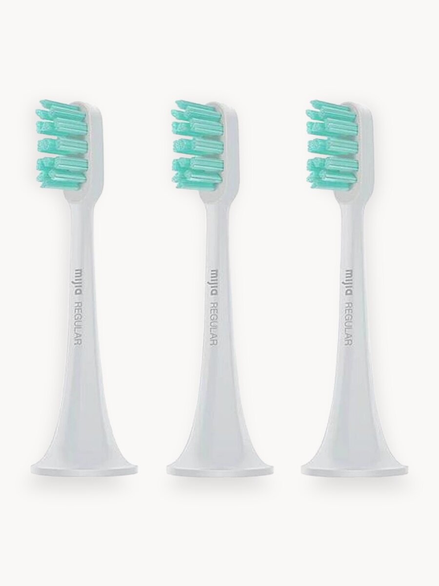 Насадка Xiaomi NUN4010GL для звуковой щетки, light grey, 3 шт.