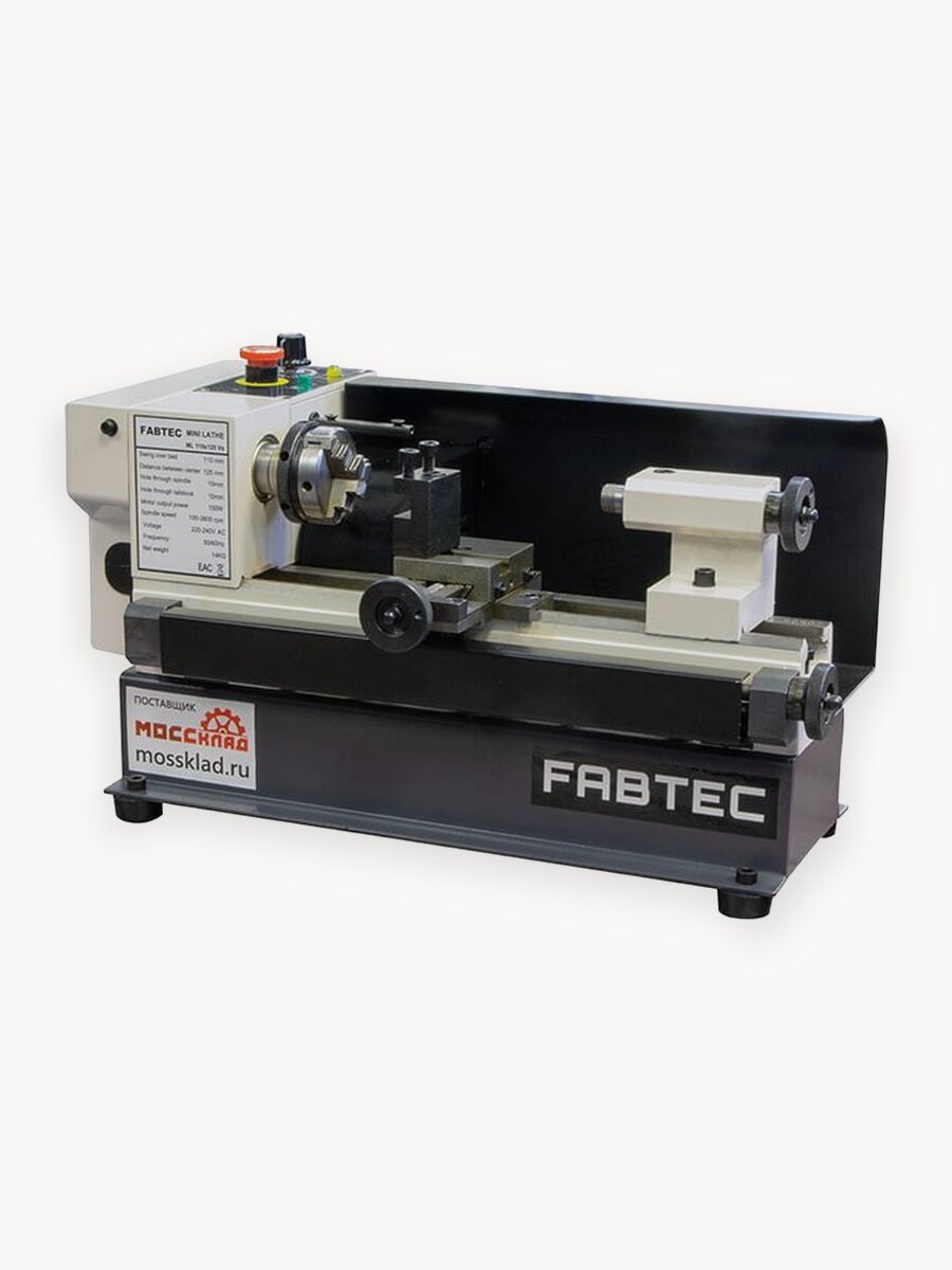 Токарный станок мини FABTEC ML 110x125 Vs 54447, 8×8 мм, 13 кг