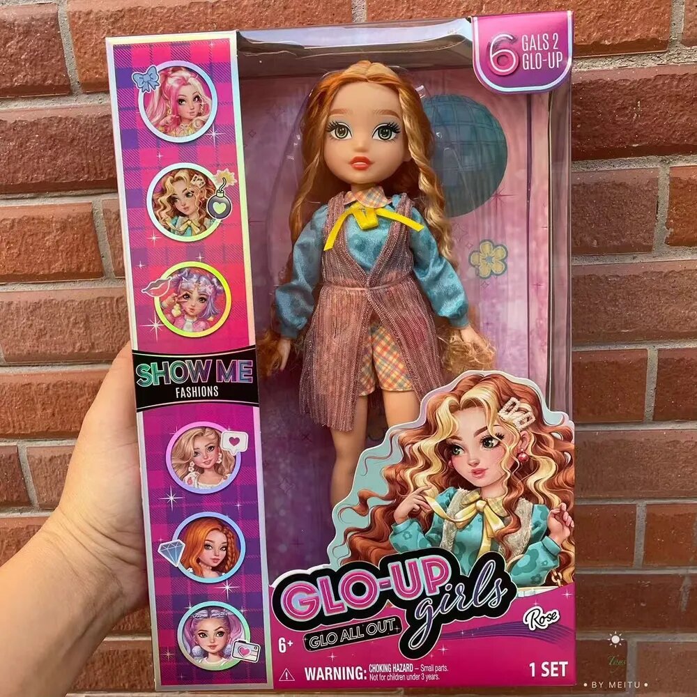 Кукла Glo Up Girls Rose с изменяющимся цветом и нарядами, 1 шт.