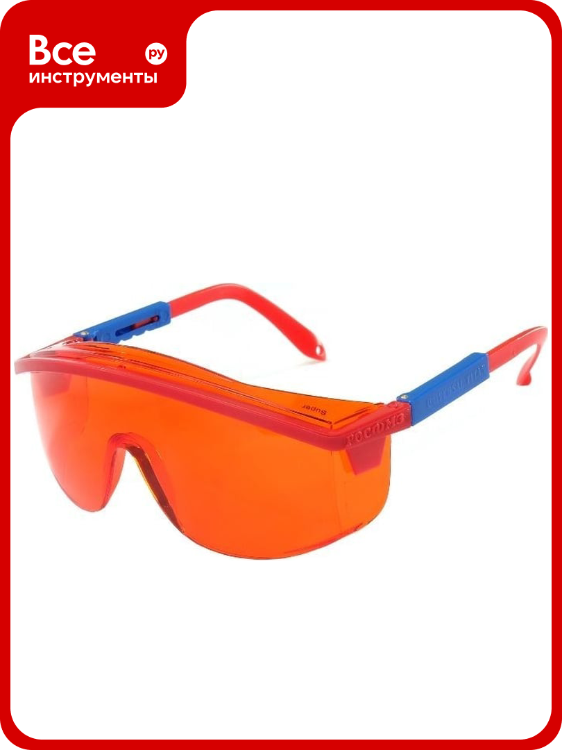 Очки открытые РОСОМЗ О37 UNIVERSAL TITAN super оранжевые, с литым носоупором