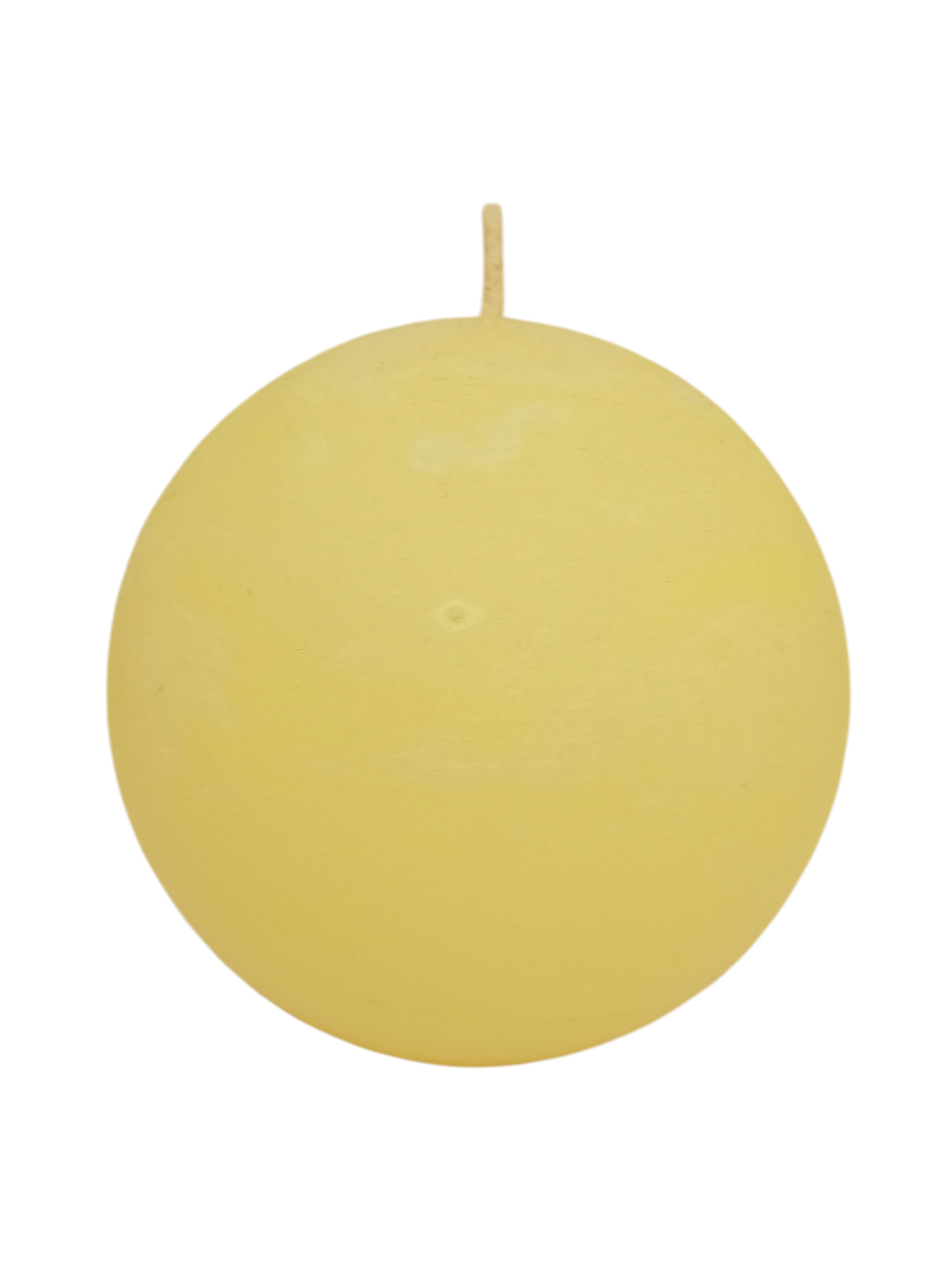 Свеча шар бежевый 9 см рустик Московский свечной завод 28 часов горения