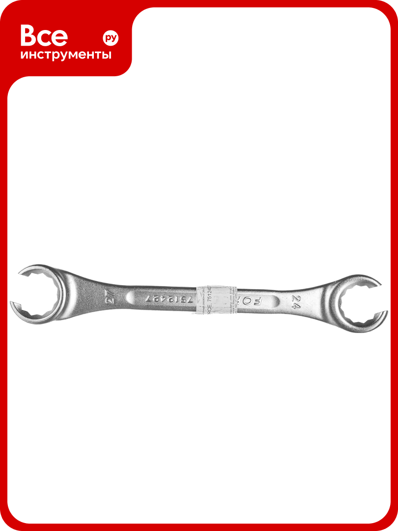 Гаечный разрезной ключ 24х27 FORCE 7512427