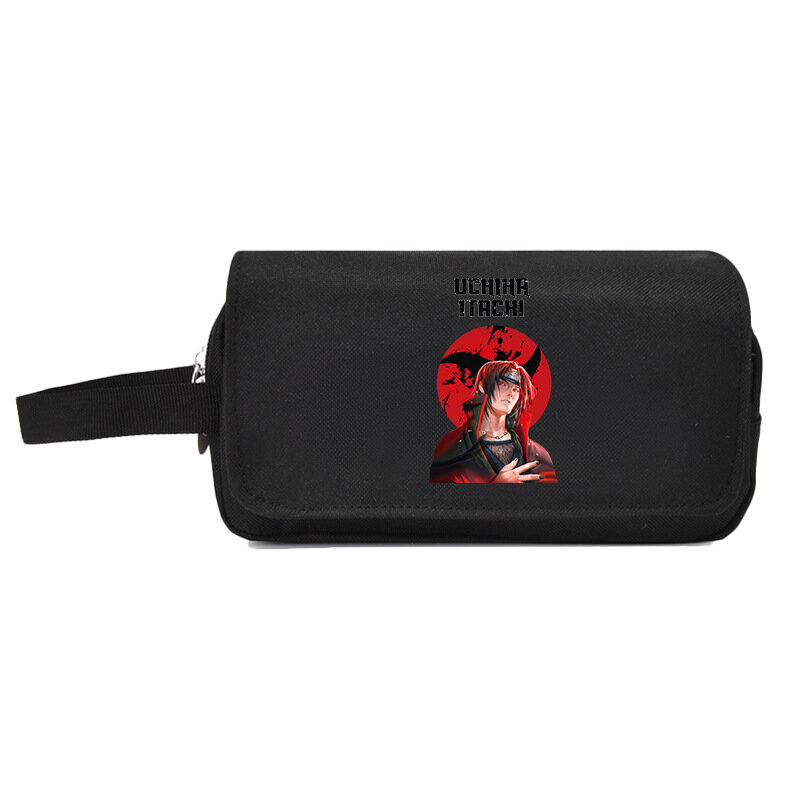 Пенал "Хокаге", аниме, для мальчиков, черный, большой