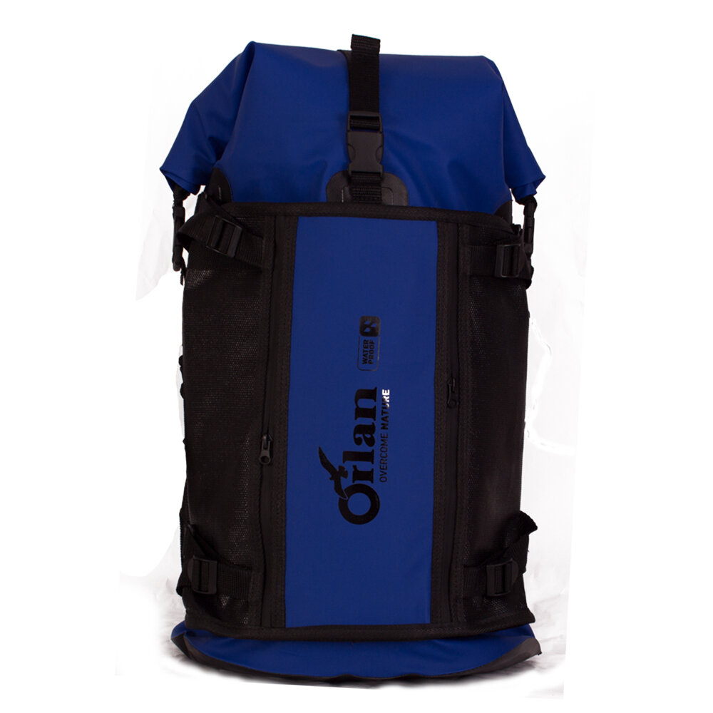 Герморюкзак Orlan Экстрим Люкс ПВХ трикотаж 40л синий