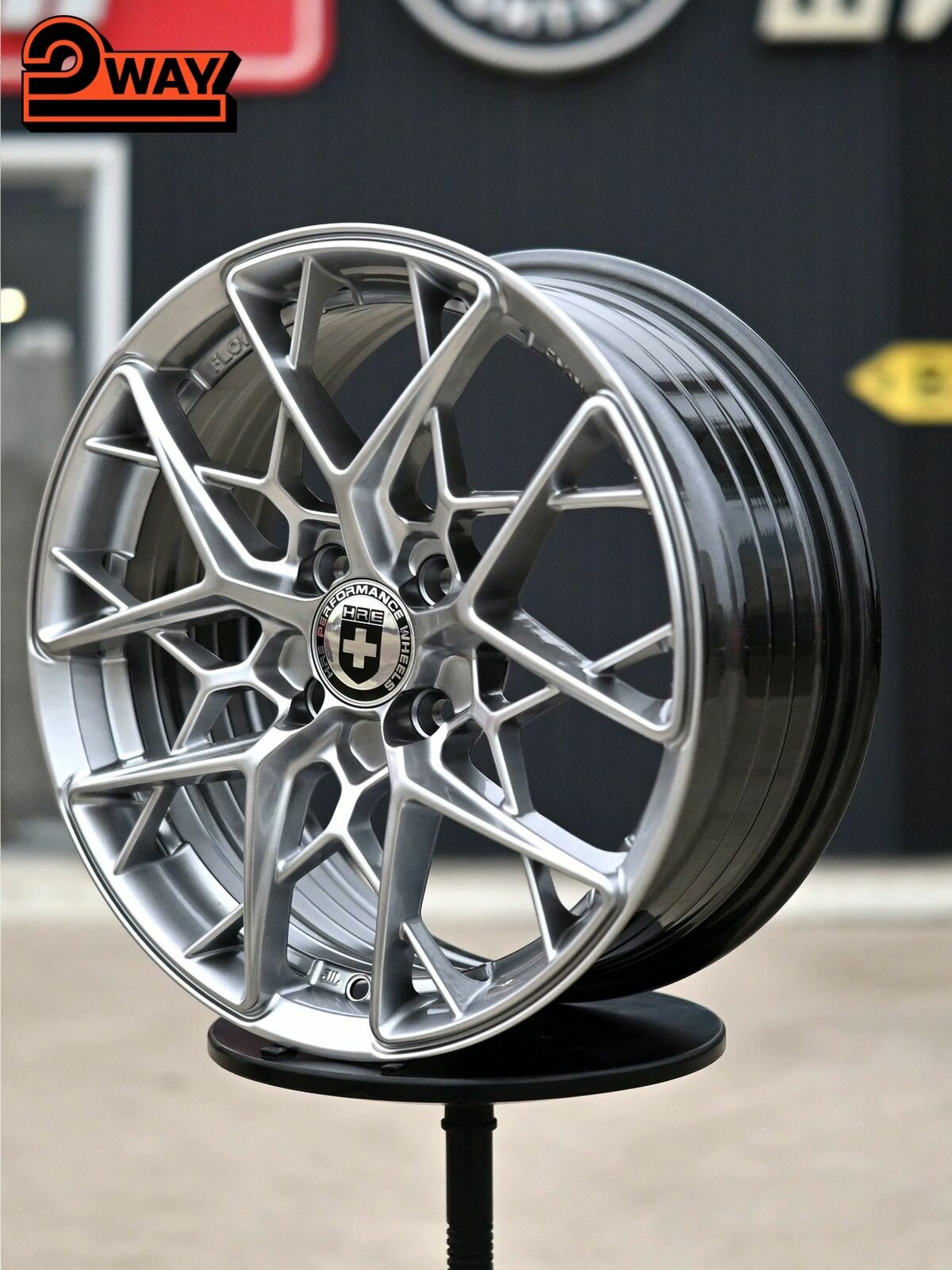 Диск Taigiro HRE FF10, R16, 7J, ET+38, 4x114,3, темное серебро