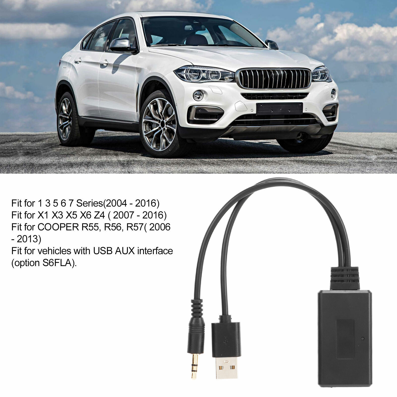 Адаптер Bluetooth5.0 AUX, передача без потерь, Plug and Play, радио, кабельный ресивер Aux для серий 1, 3, 5, 6, 7