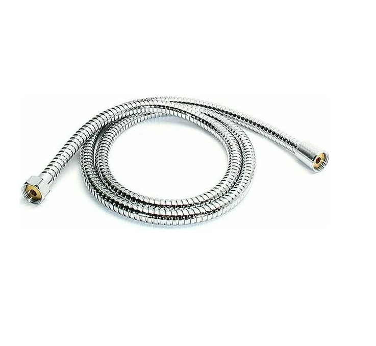 Шланг для душа Frap F48, серебристый, хром, гайка-гайка, 150см