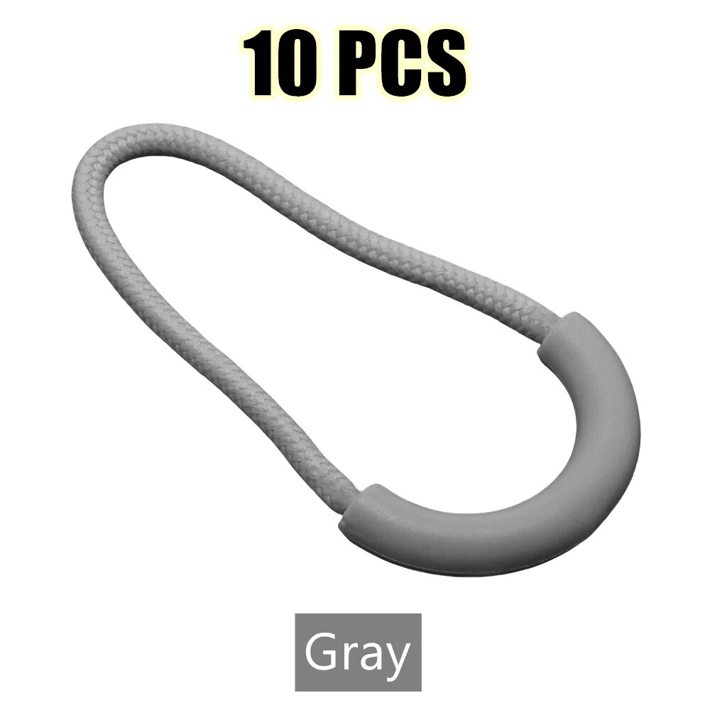 РоYishi набор бегунков для молнии разноцветных 10 шт Серый, Gray