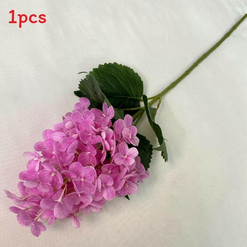 Мягкий силиконовый искусственный цветок гортензия для свадебного декора домашнего оформления фотостенд светло-фиолетовый