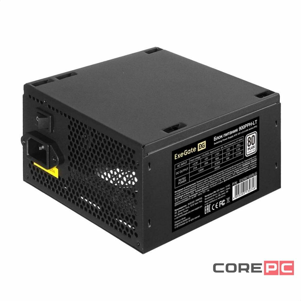 Блок питания ExeGate 900W (EX292155RUS-OEM-S) 220-240, надежное качество