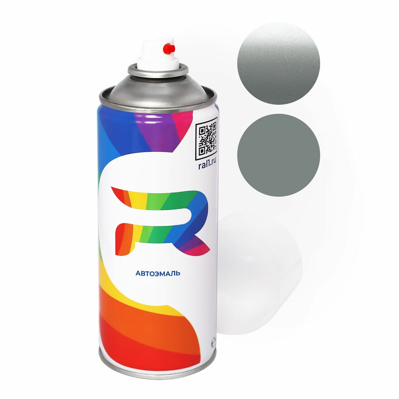 Автоэмаль аэрозольная Mitsubishi RA, A71N, CMH10027, AC11171, H27, A71 - Hamilton Silver (Базовая краска, Двухслойный металлик, Серый) баллон 520 мл.