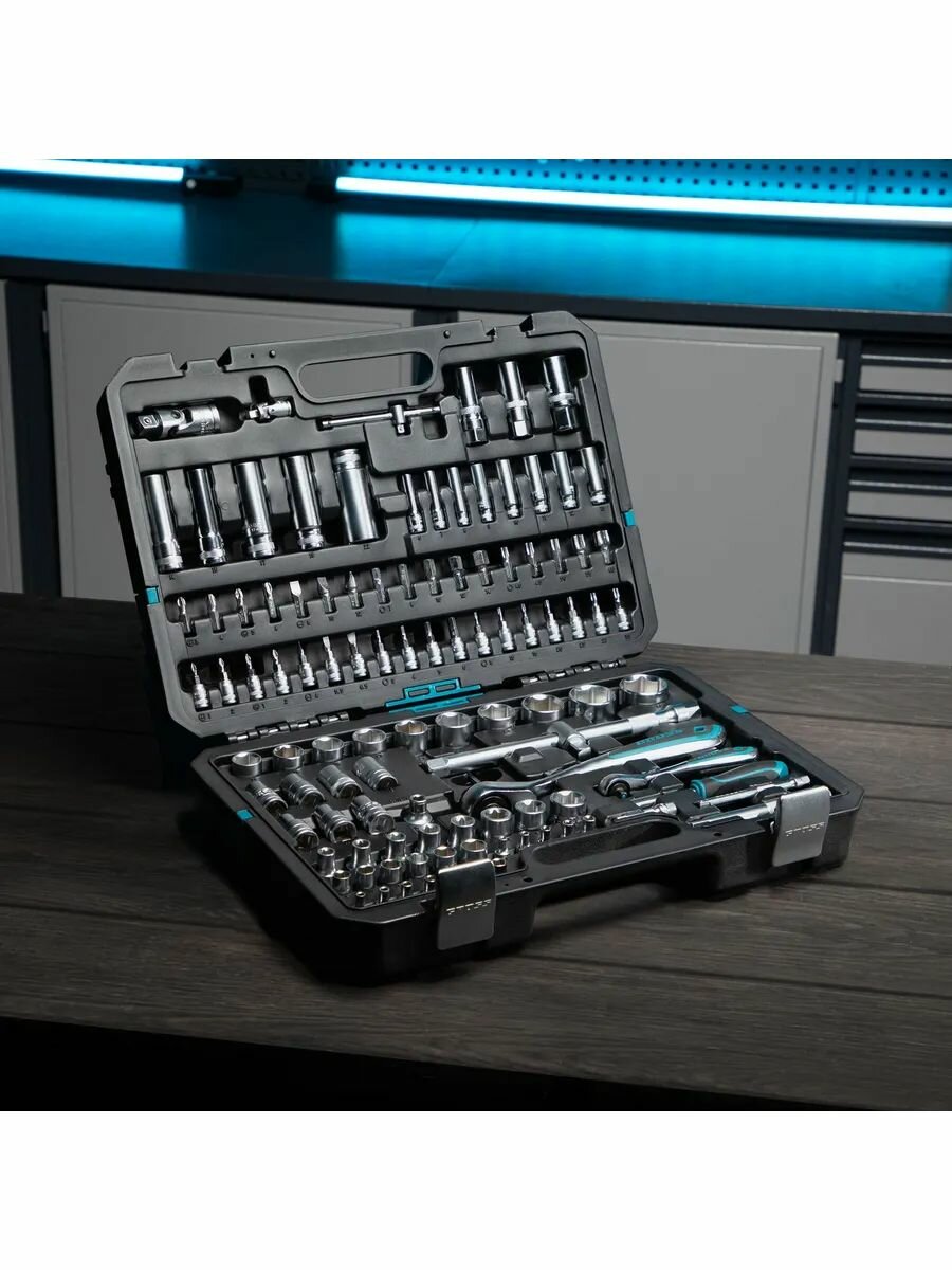 Набор инструментов, CrV, 120 зубьев, 109 предметов Gross