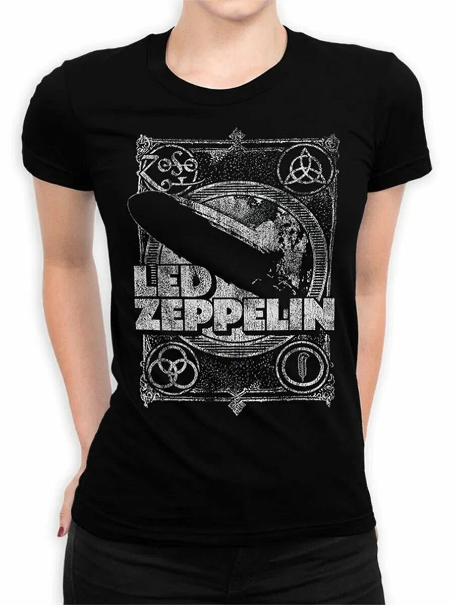 Футболка Рок / Led Zeppelin / Винтаж / Женская