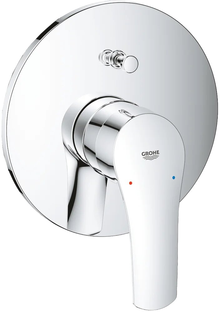 Встраиваемый смеситель для душа и ванны Grohe Eurosmart 33305003 С внутренней частью, латунный, рычажный, настенный, хром, глянцевый, с керамическим картриджем