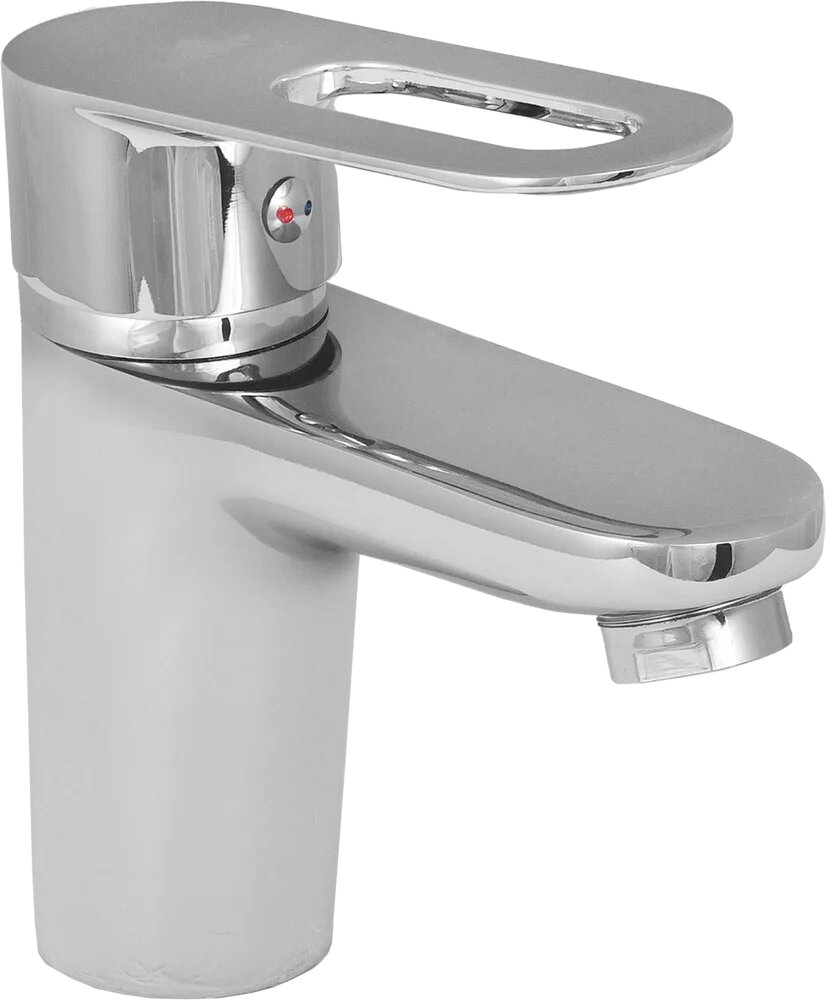 Смеситель для раковины Wisent WP10240 хром, глянцевый, кран для ванной в раковину, рычажный, с керамическим картриджем