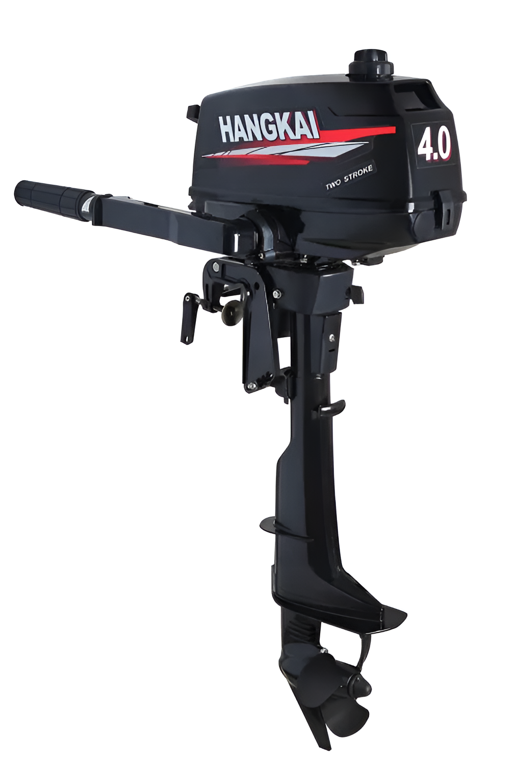 Лодочный мотор Hangkai 4,0, бензиновый, 3700Вт, двухтактный, 3 цилиндра