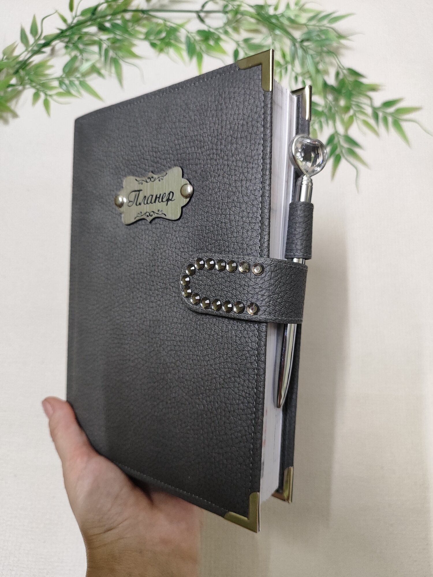 Недатированный планер "Райские птицы", А5, в книжном переплёте, 160 л, обложка из экокожи