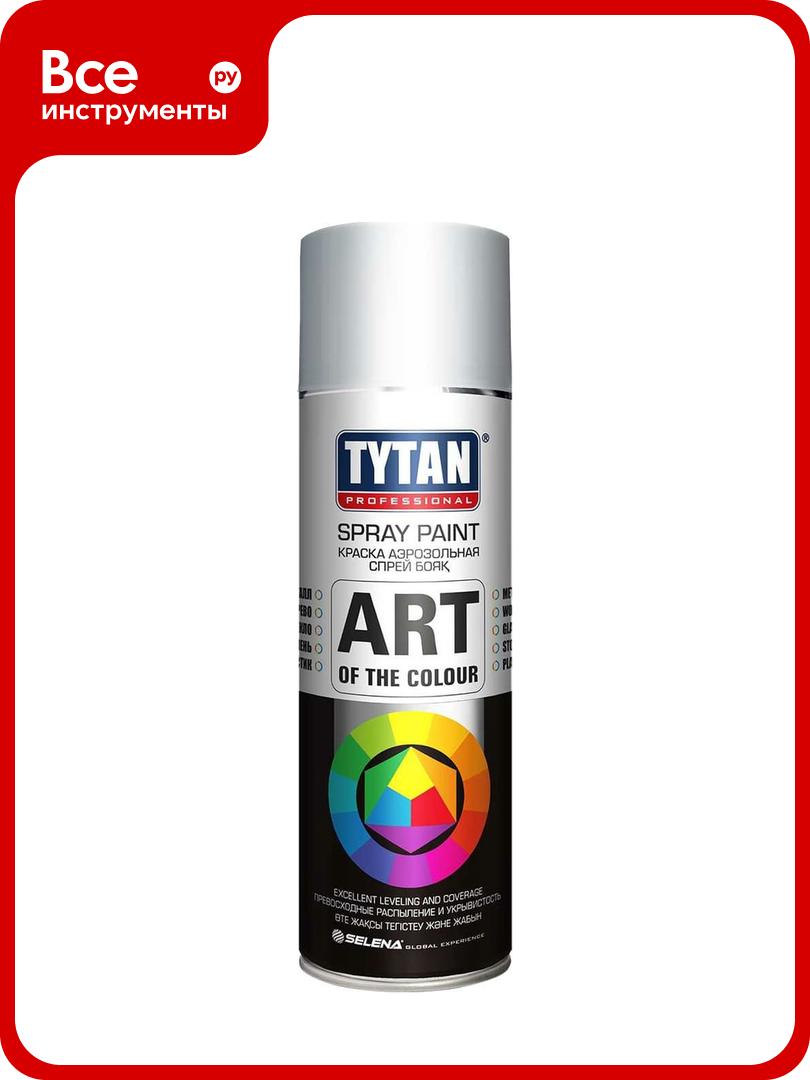 Аэрозольная краска Tytan PROFESSIONAL ART OF THE COLOUR RAL9003M, белая матовая 400мл, промышленного и бытового