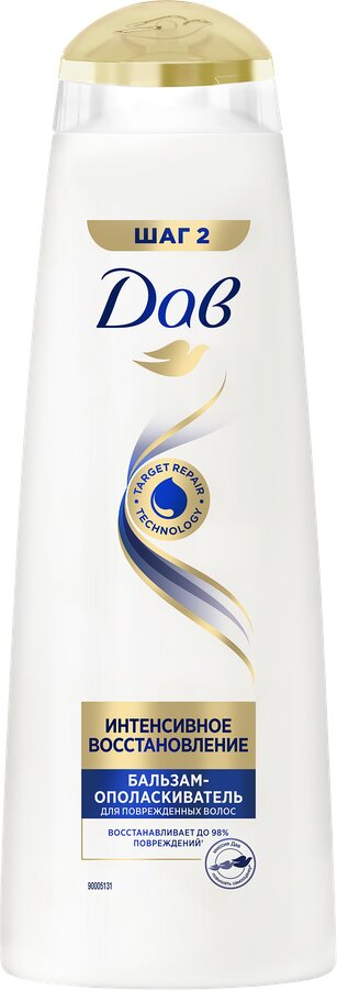 Бальзам-ополаскиватель для поврежденных волос ДАВ Hair therapy Интенсивное восстановление, 350мл