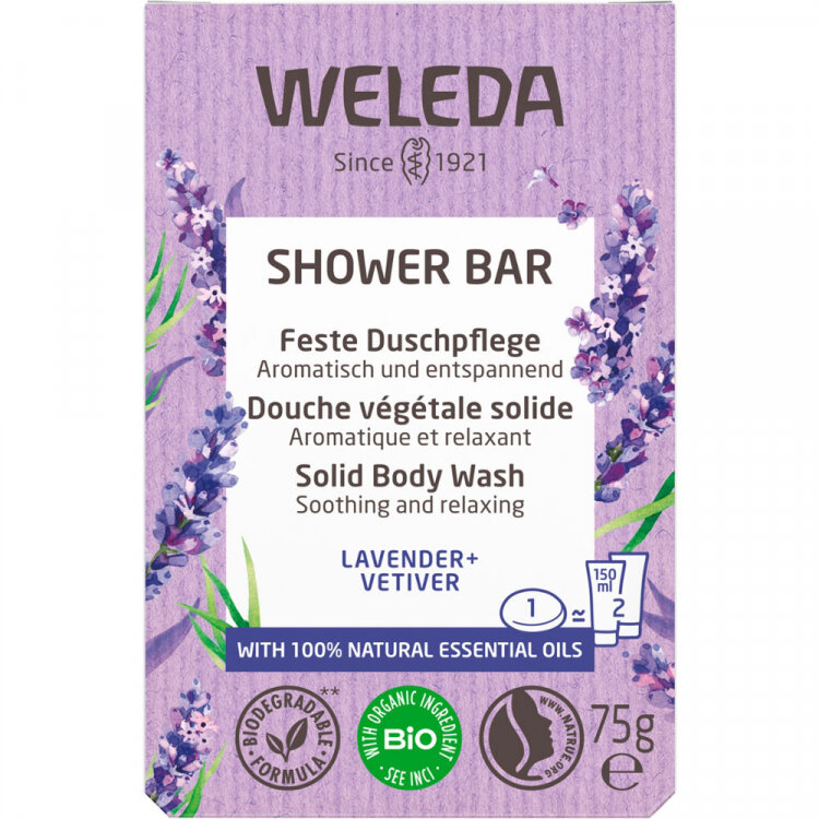 WELEDA Мыло для душа Лаванда+Ветивер 75 г