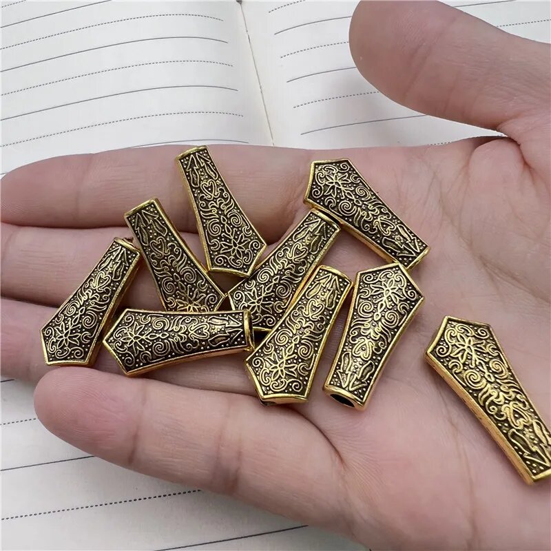 18 стилей, тибетское серебро, золото, Ближний Восток, четки из бисера, кисточка, 10 gold 10pcs