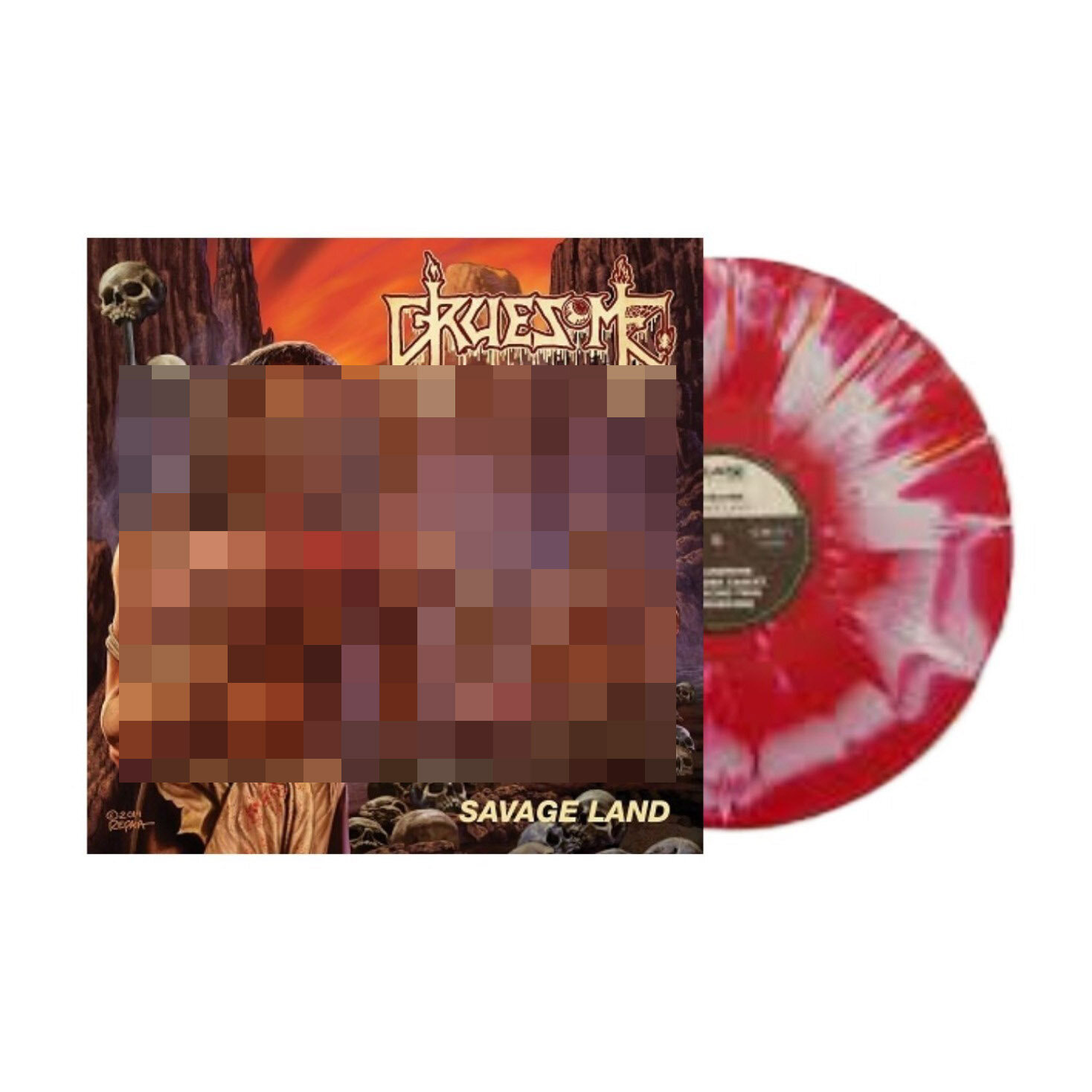 Виниловая пластинка Gruesome - Savage Land, Vinyl, LP, Album, Limited Edition, Repress, Blood And Bone Edition