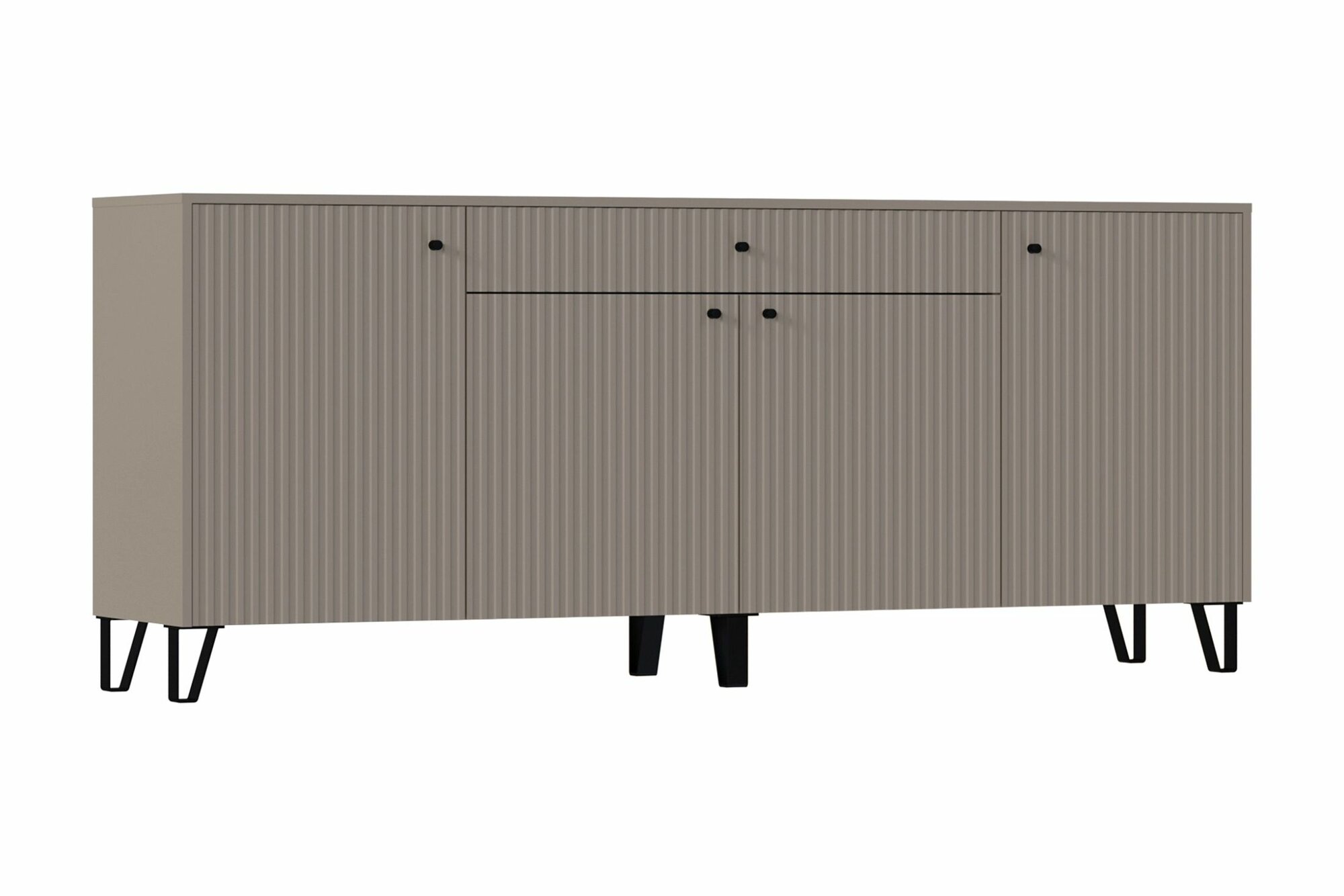 Комод Оливия Глиняный серый/Шарли Мокко