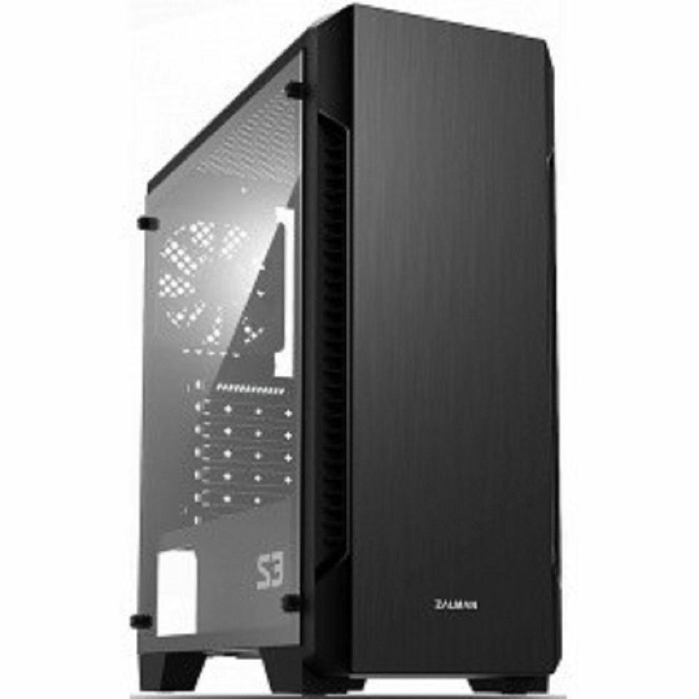 Zalman Корпус S3 черный без БП ATX 2xUSB2.0 1xUSB3.0 audio bott PSU
