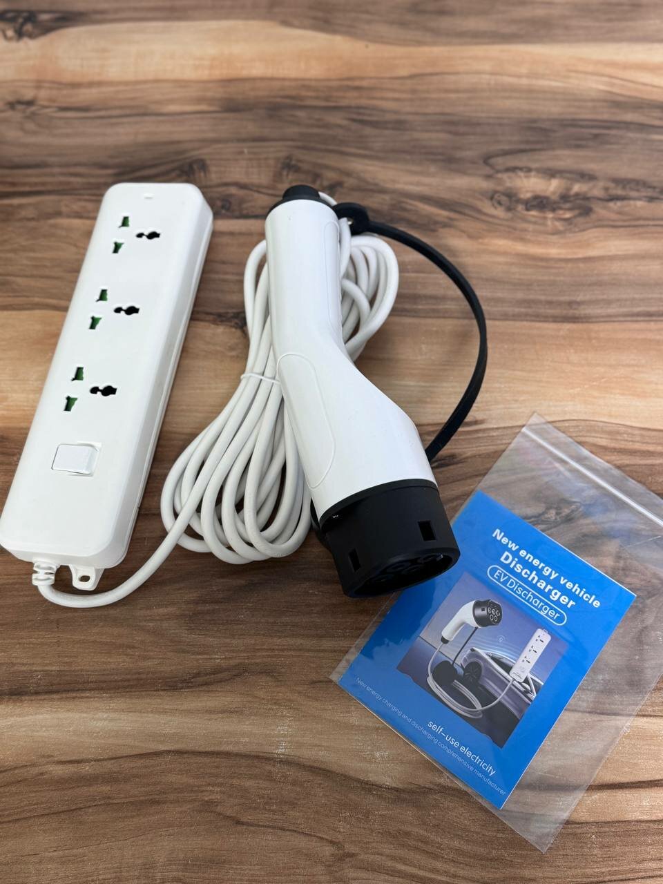 Разрядный кабель Ainy V2L для электромобилей китайских GB/T на розетку сетевой фильтр NDFDQ-01