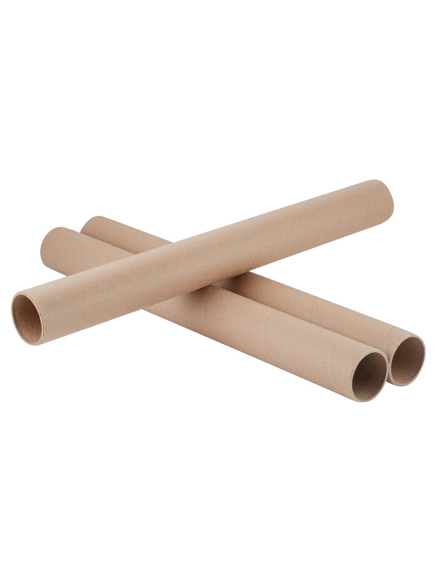 Картонный тубус, шпуля, втулка для хранения и творчества 3 шт, длинна 52 см, диаметр 5,5 см.