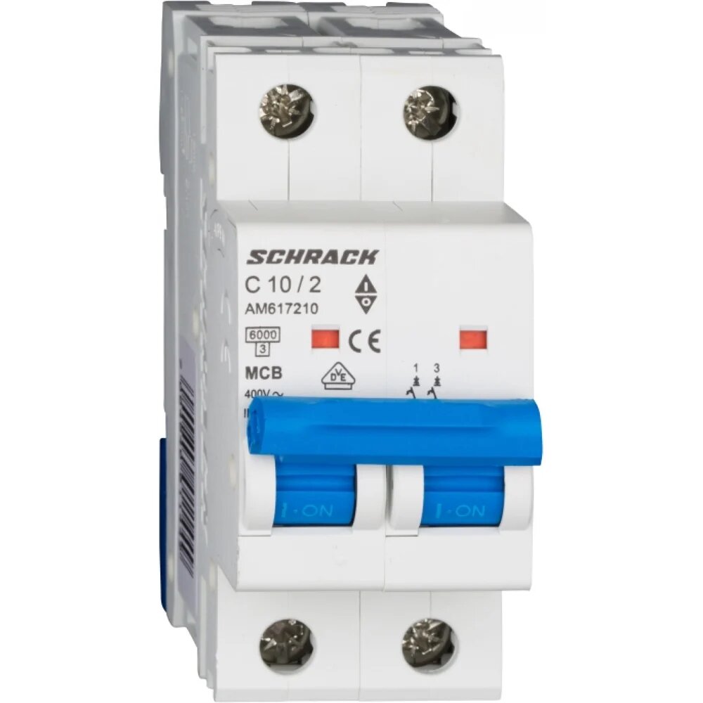Schrack Technik Автоматический выключатель AM 6кА 2P С 10A AM617210