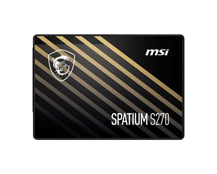 Твердотельный накопитель MSI SSD SPATIUM S270 960GB SATA III 2.5" R500/W450MB/s 3D NAND TLC MTBF 2M 55000/80000 IOPS 500TBW