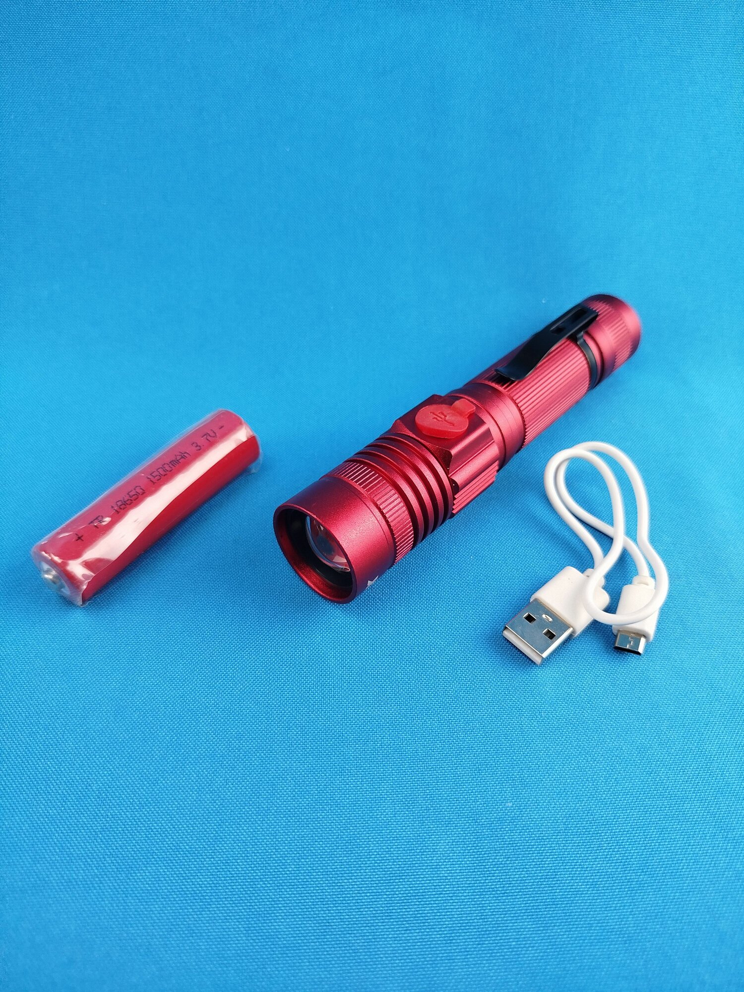 Фонарик "FENOX" "Факел" аккумуляторный с магнитом аллюминивый