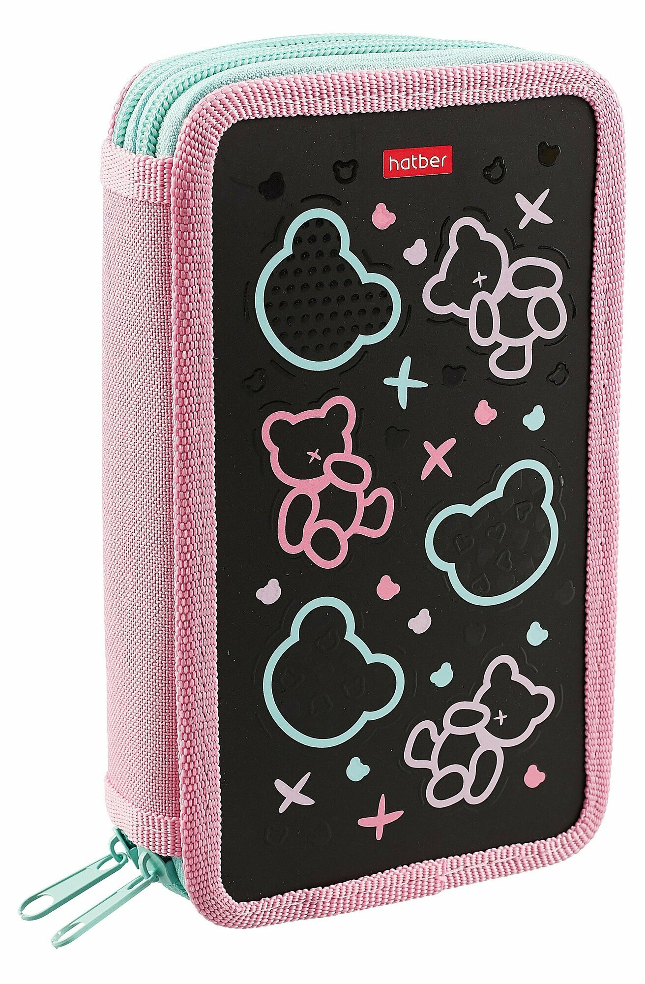 Пенал 2 отделения "Мой мишка" 19*11 см, молния